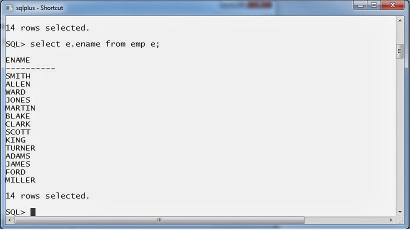 SQL REAL TIME EXAMPLES AND SCENARIOS: Using 'ALIAS' in SQL