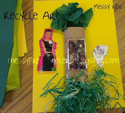 Messy Kids: Recycle Art for Earth Day