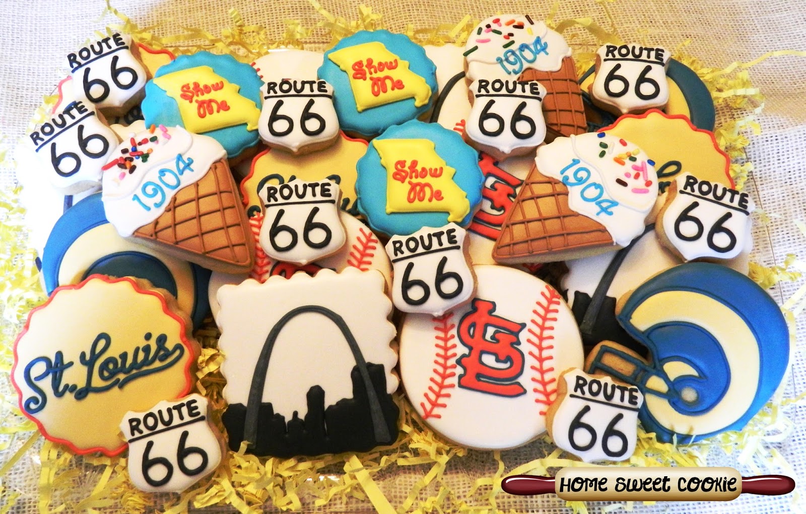 Home Sweet Cookie: St. Louis theme cookie platter!