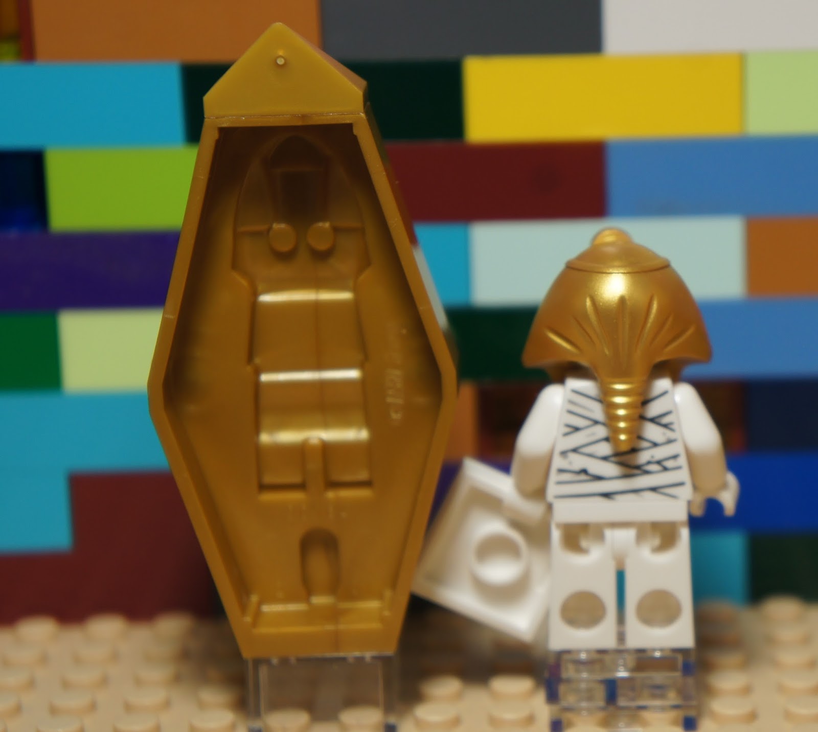 LEGO Scooby Doo THE MUMMY Egyptian Pharaoh Monster Minifigure + Coffin ...