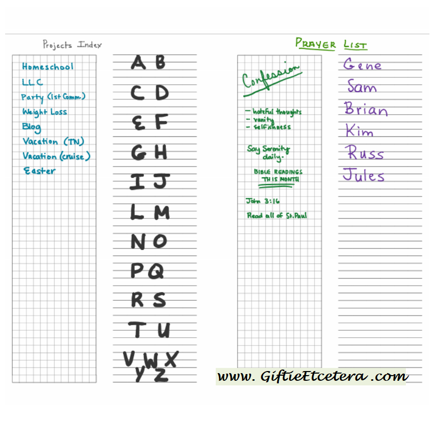 Free Planner Printable - Graph and Lined Paper | Giftie Etcetera: Free ...