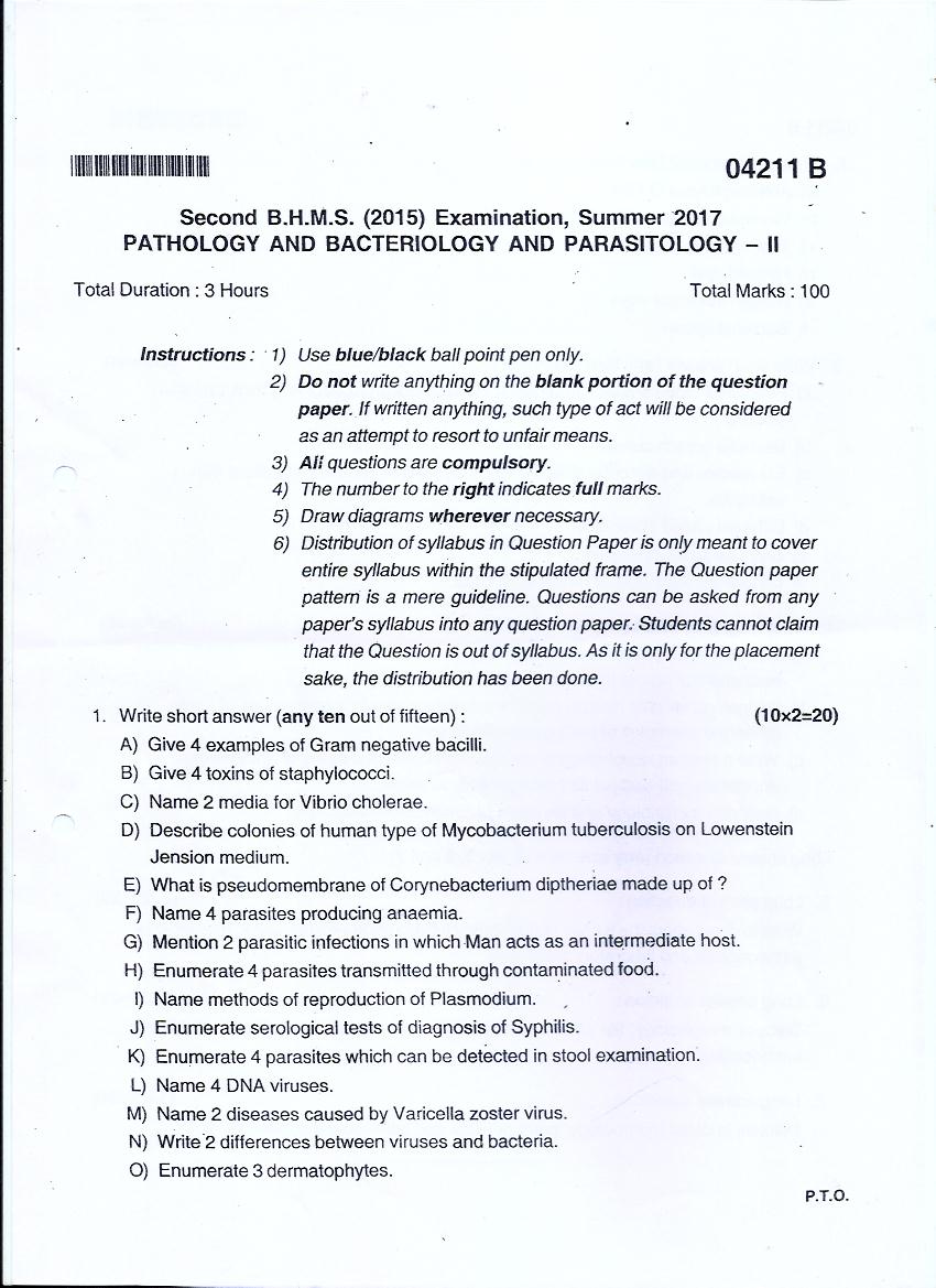 The Ultimate Medical Student Helper: Pathology Bacteriology Paper I ...