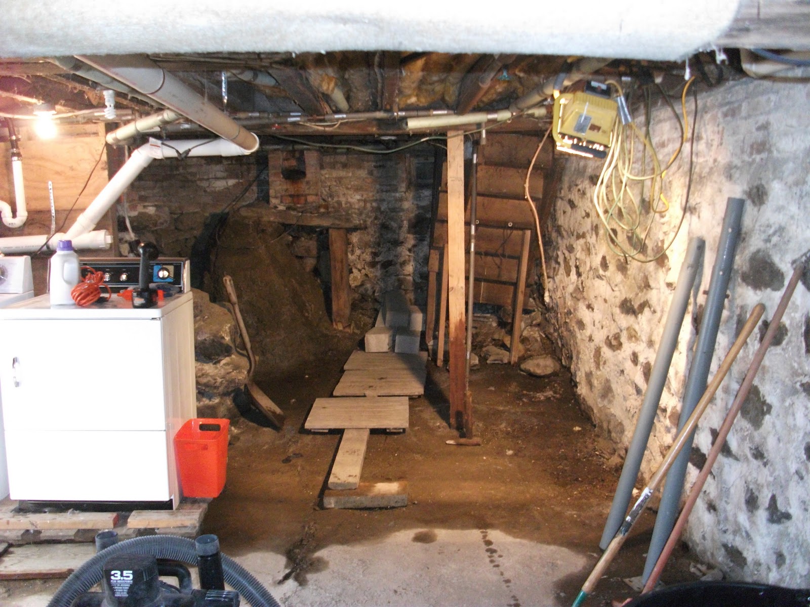 Modern Life in an Antique Farmhouse: The Icky Basement...