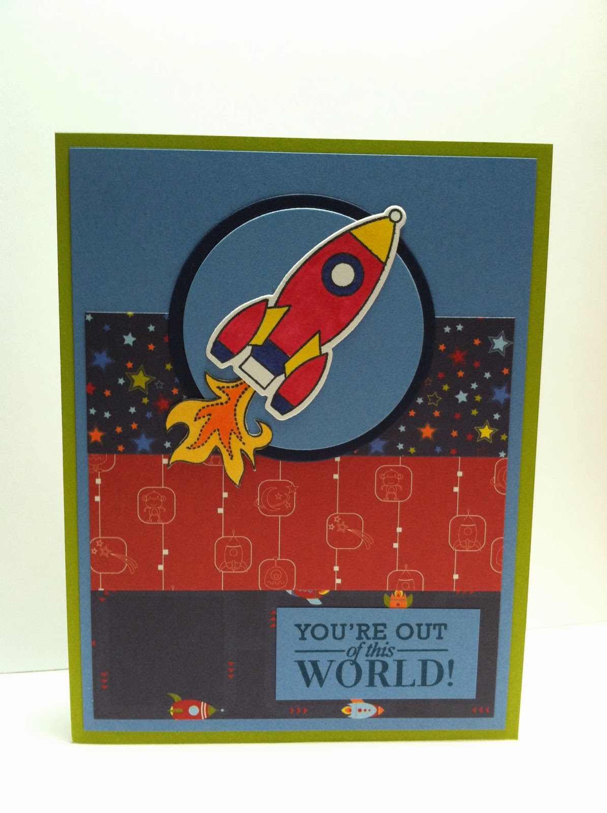 Mouse Print Creations: Rocket Ship Card