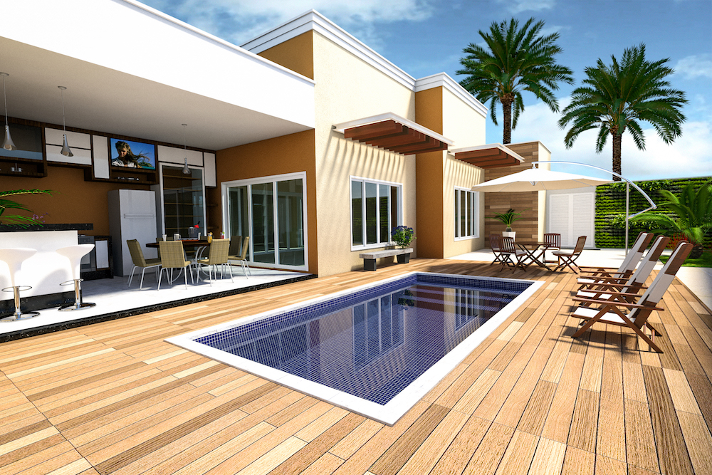 Piscina-online: Piscina Evolution, Construindo a piscina de vinil dentro do tanque de fibra.