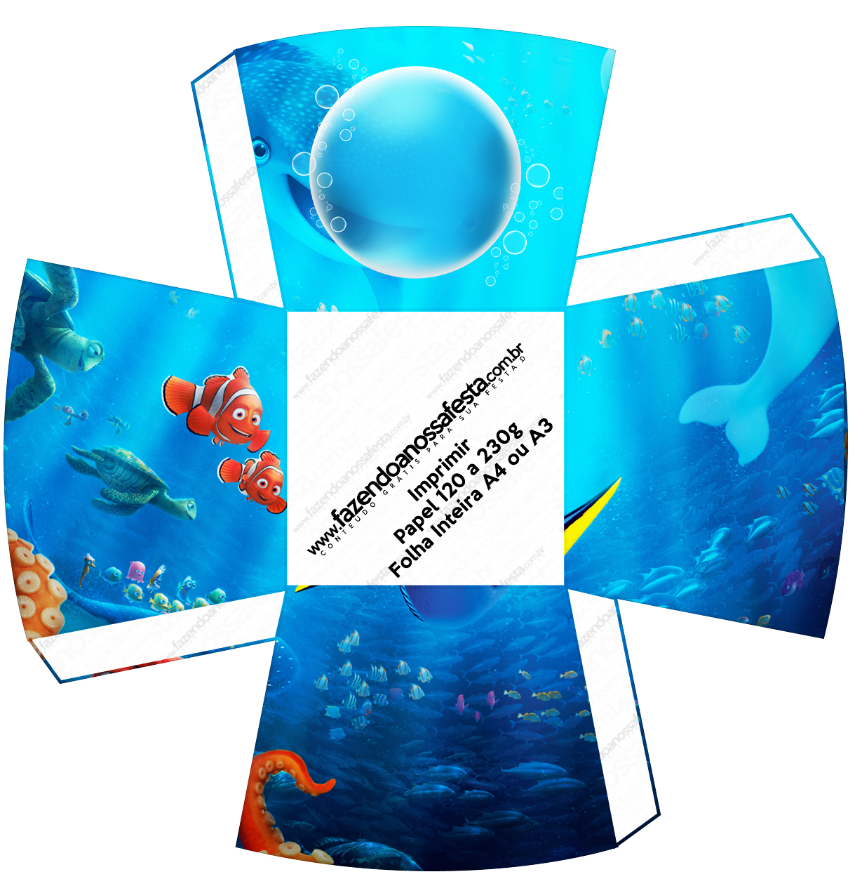Finding Dory: Free Printable Boxes. - Oh My Fiesta! in english