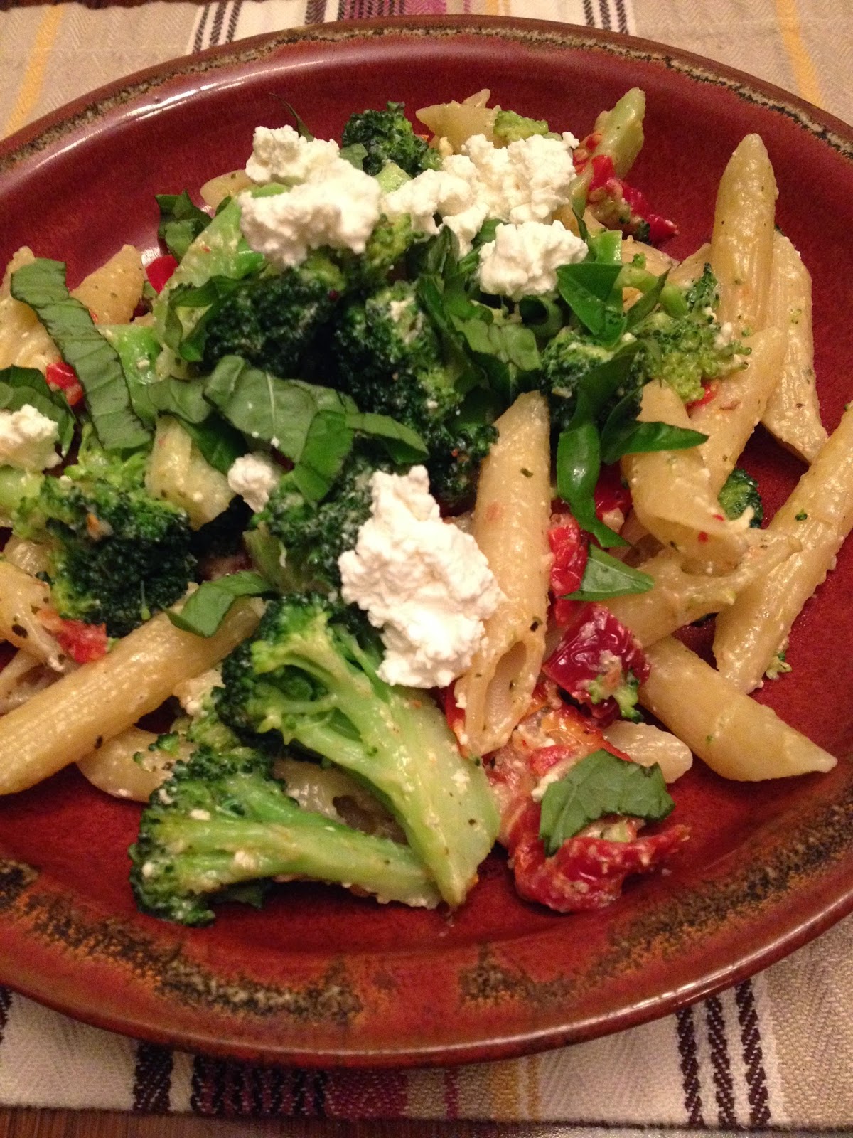 Meatless Monday - Quick Lemon Pesto Penne Pasta