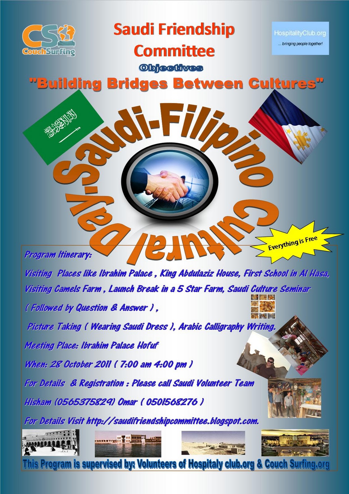 Saudi Friendship Committee: Join Us Saudi Filipino Cultural day