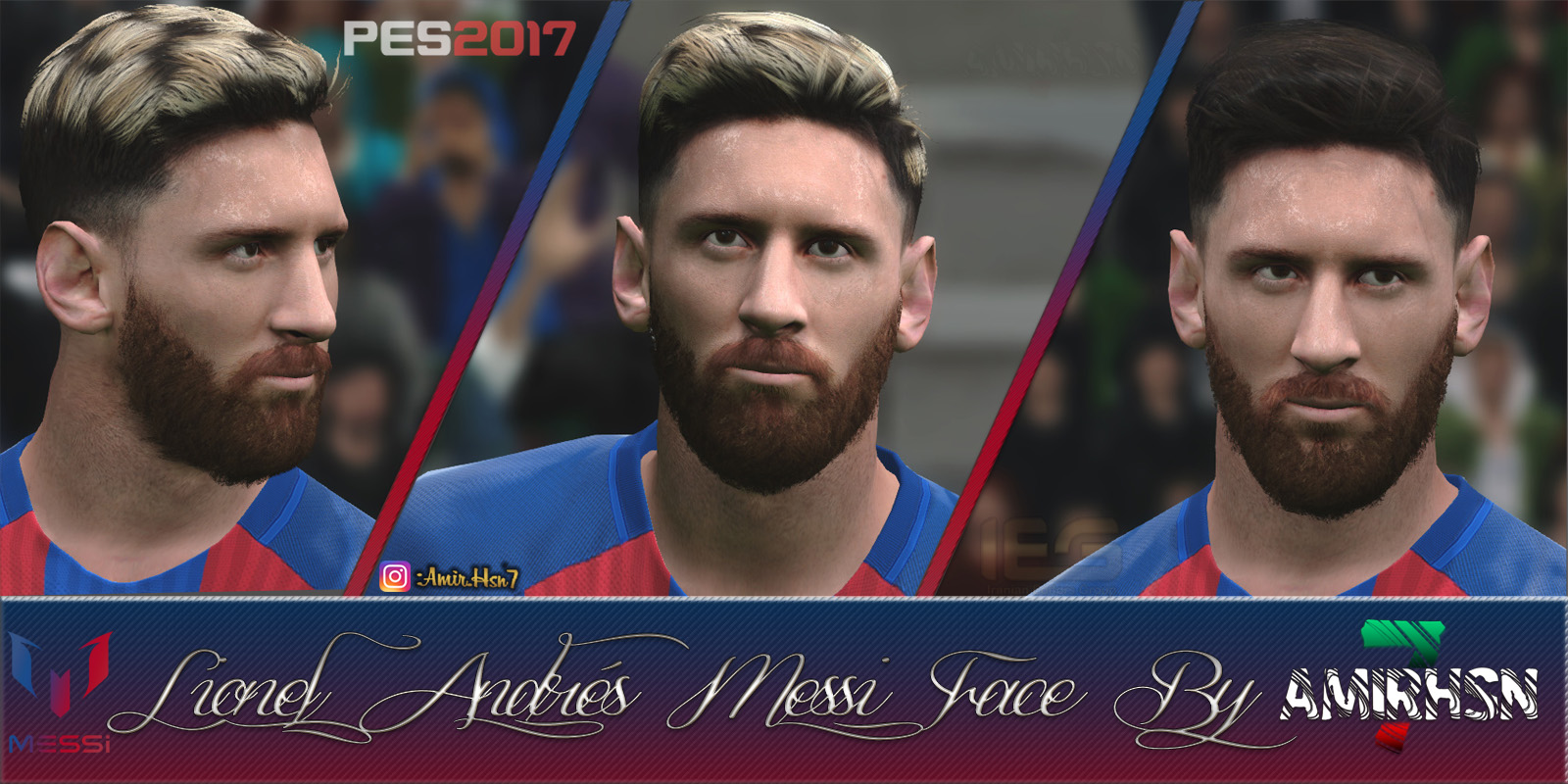 pes-modif: PES 2017 Leo Messi V.2 Face by Amir.Hsn7