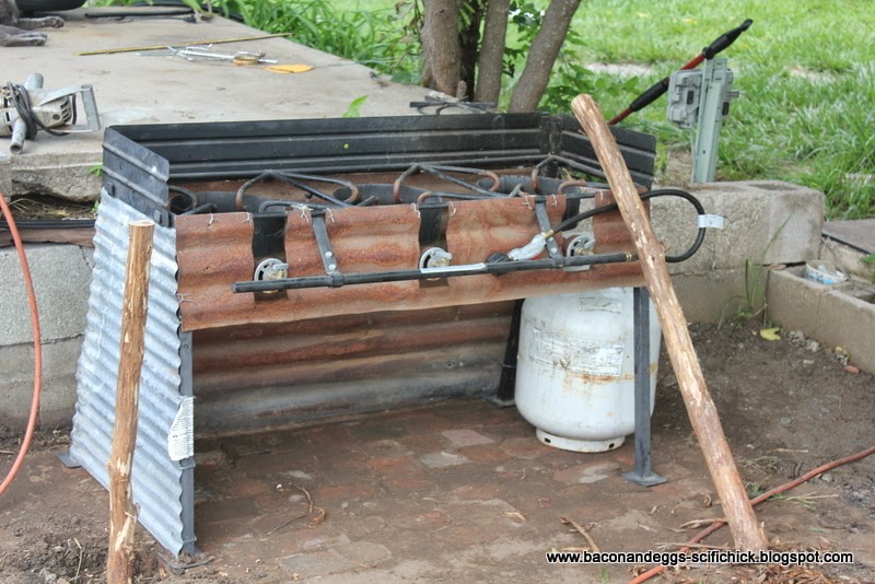 Bacon and Eggs : Outdoor Canning Station
