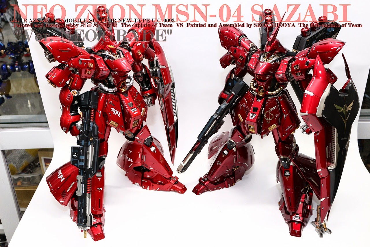 GUNDAM GUY: Neo Grade 1/60 Sazabi - Painted Build