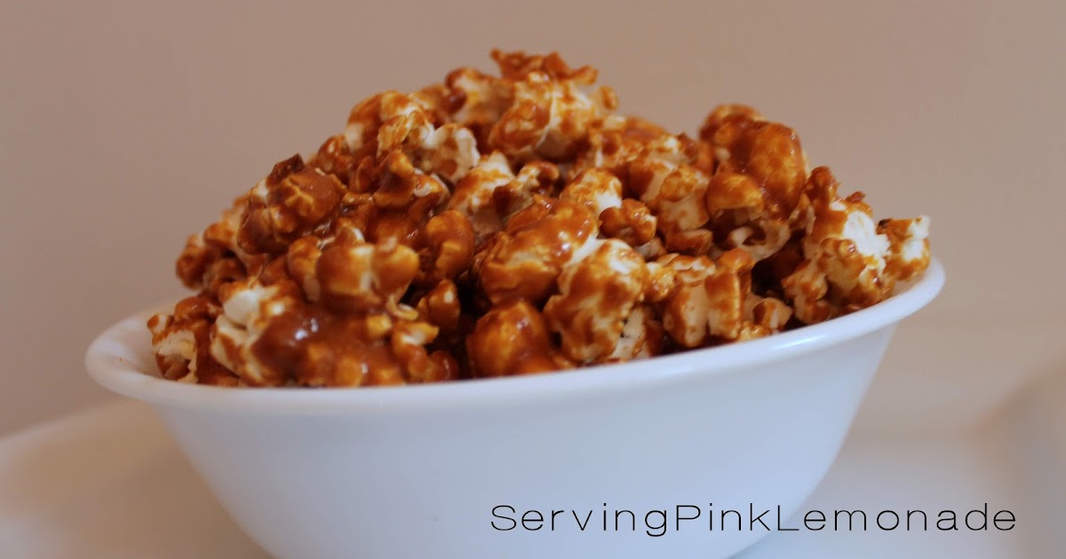 Serving Pink Lemonade: Homemade Crunchy Caramel Popcorn (using only ...