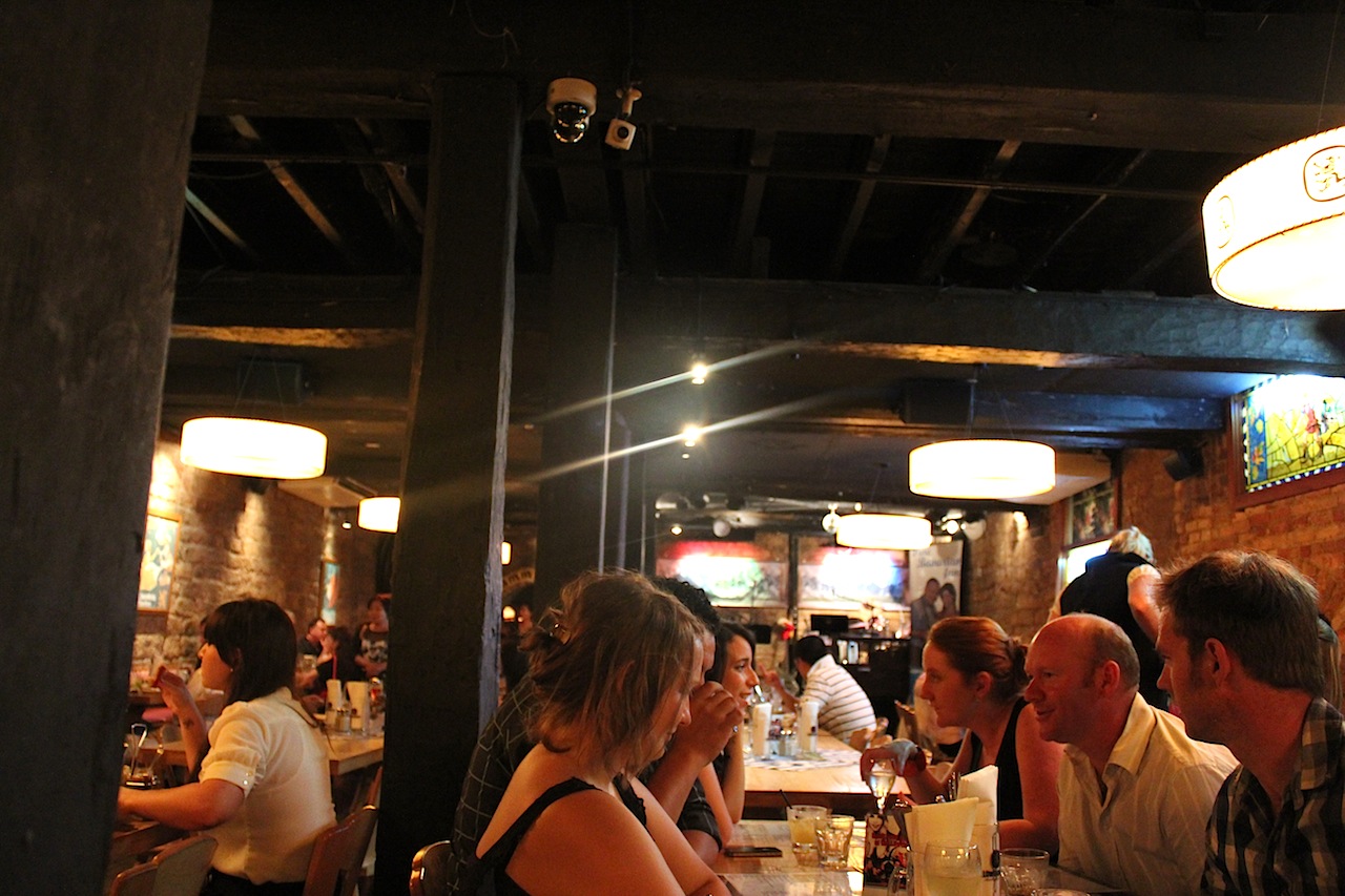 two tasty sins: Lowenbrau, The Rocks