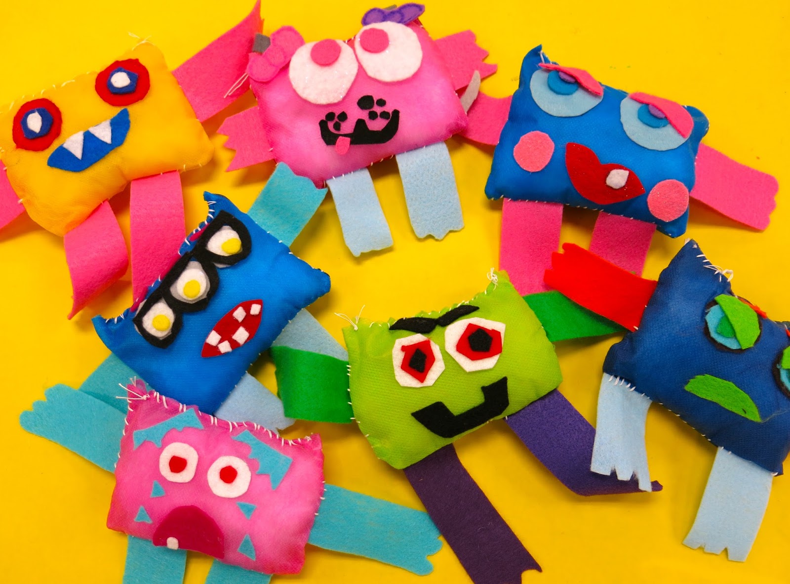 Cassie Stephens: In the Art Room: Stitched Monsters, Update!