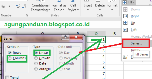 Auto Fill Pada Microsoft Excel - AGUNG TUTORIAL