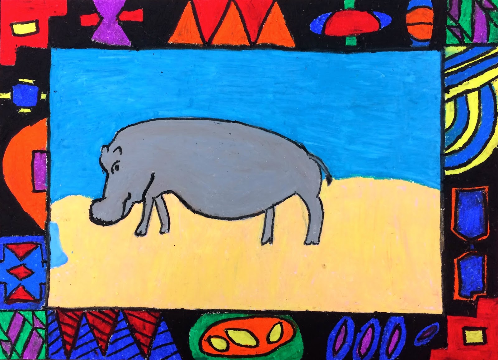 Art. Eat. Tie Dye. Repeat.: 5th Grade African Animals