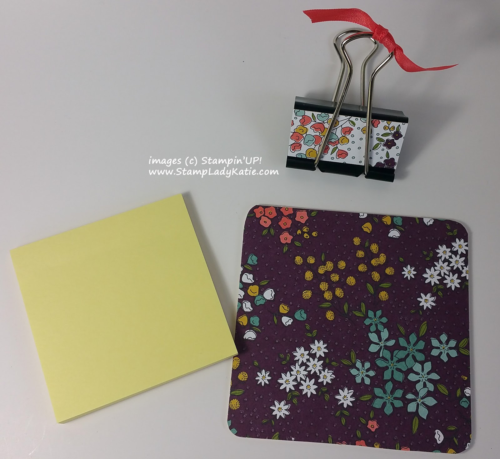 StampLadyKatie.com: Easy Post-a-note Holder