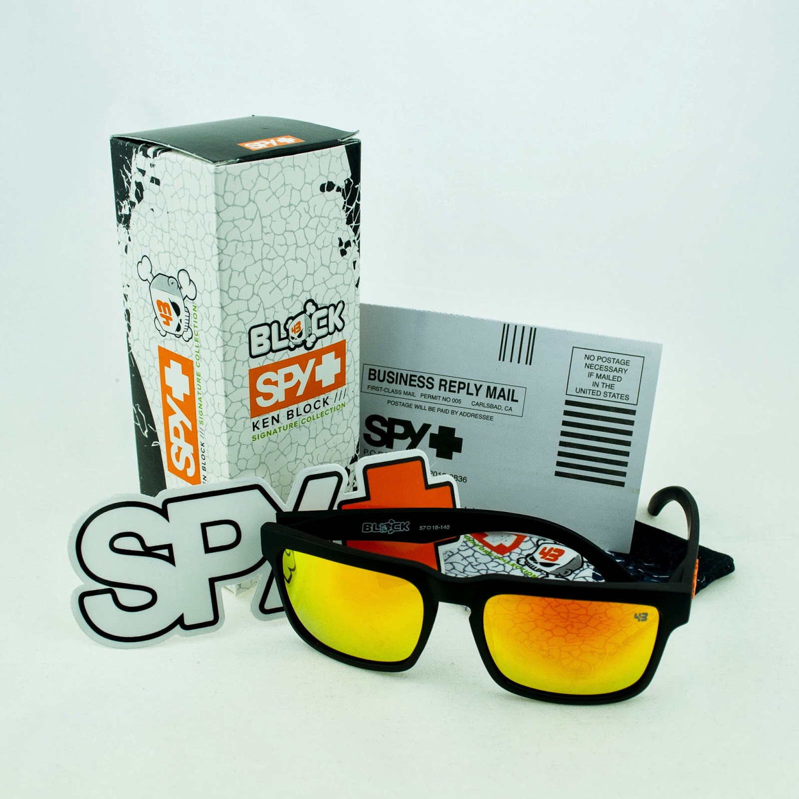 KACAMATA KOE: Kacamata Polarized Spy Ken Block Orange Violet