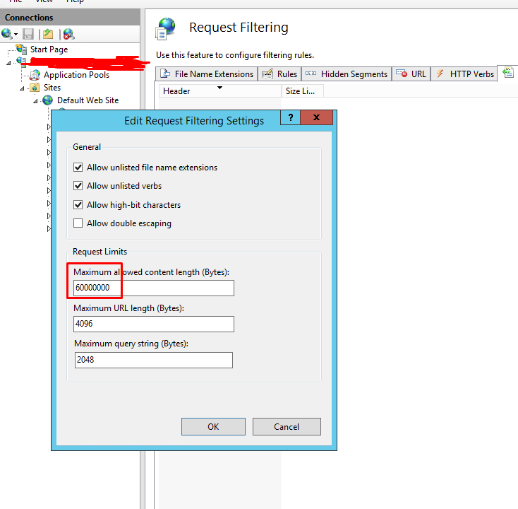 vinadm.blogspot.com: The request filtering module is configured to deny ...
