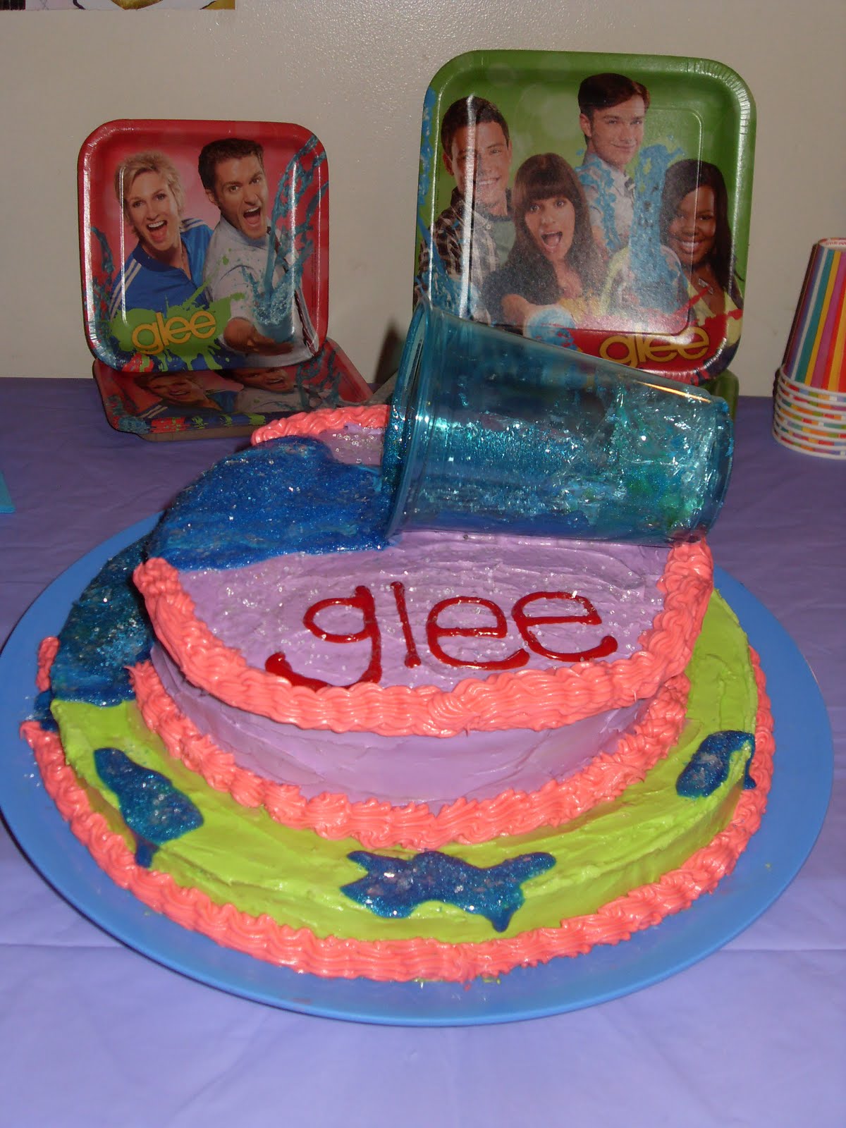 Jess Actually: GLEE Birthday Cake
