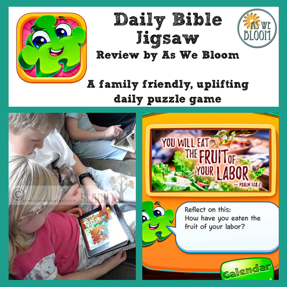 As We Bloom: Daily Bible Jigsaw Review