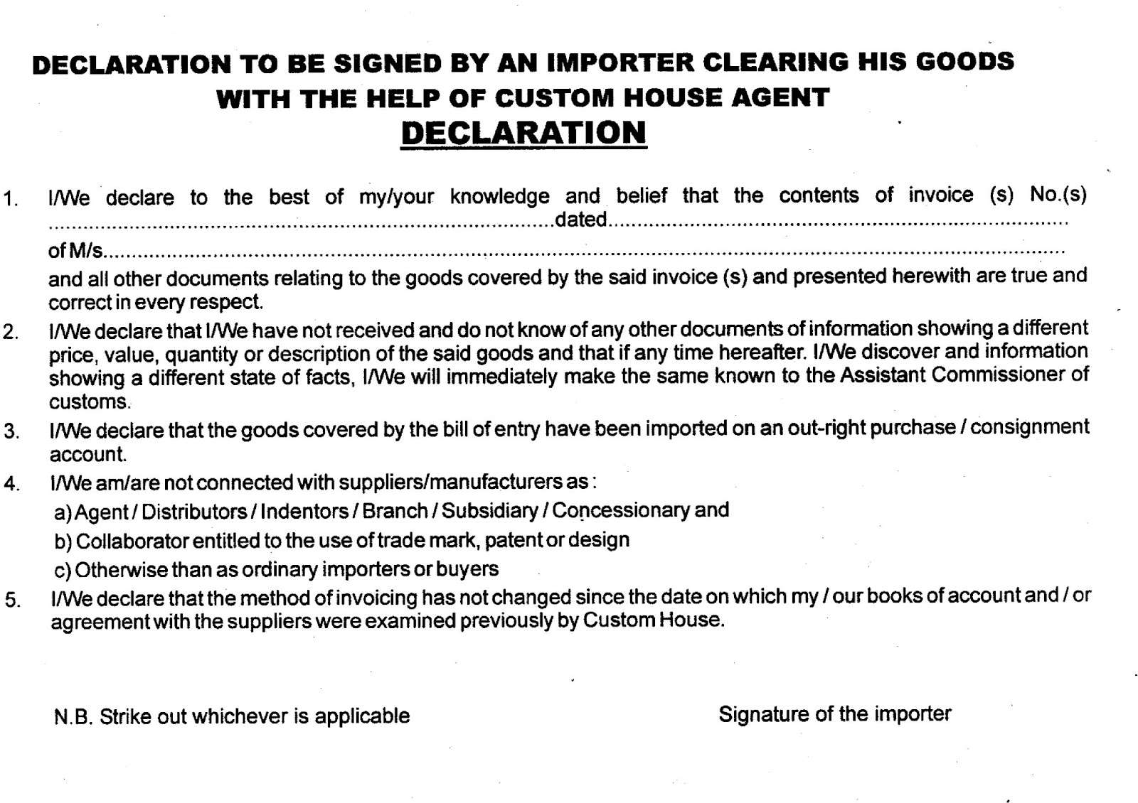 Affidavit Mart: June 2013