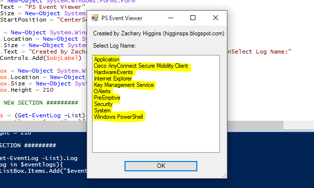 Higgins Powershell Tips And Tricks Use Powershell Event Viewer With Gui