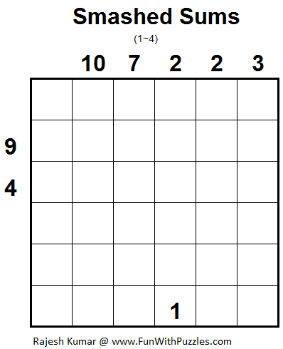 Smashed Sums (Mini Puzzles Series #18)