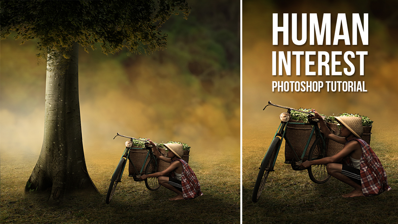 Human Interest Dramatic Photo Art | A Short Break | Photoshop Tutorial