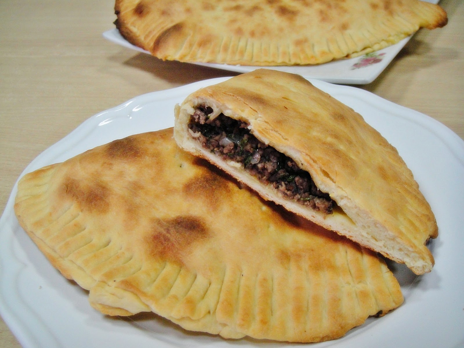 Maryam's Culinary Wonders: 633. Hawawshi: Meat Stuffed Pastry Pockets