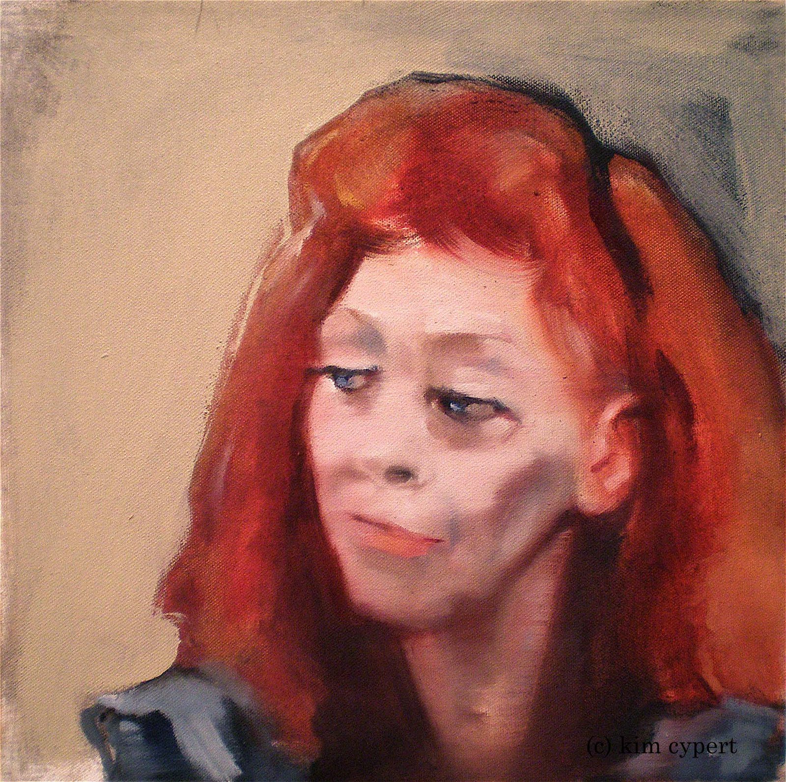 kim cypert art: Portrait of the Artist as a Child