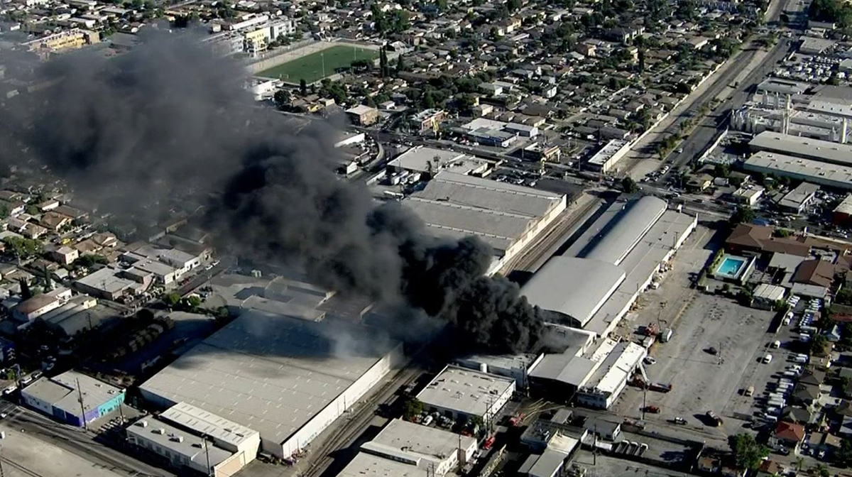 MEC&F Expert Engineers : Bodycote plant fire in Huntington Park, CA ...