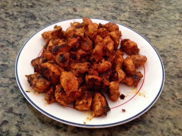 Party On My Table: QUICK AND EASY BONELESS TANDOORI CHICKEN BITS