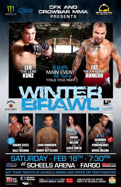 Minnesota MMA: CFX/Crowbar MMA Winter Brawl This Saturday