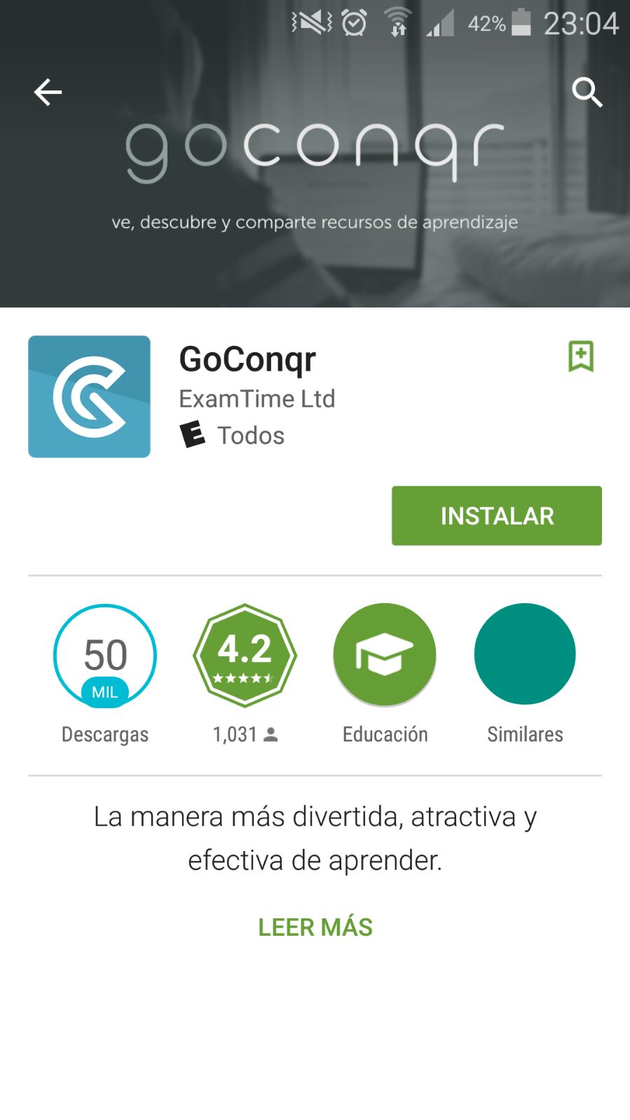 GoConqr App : GoConqr App - Objetivos, características, competencias, etc