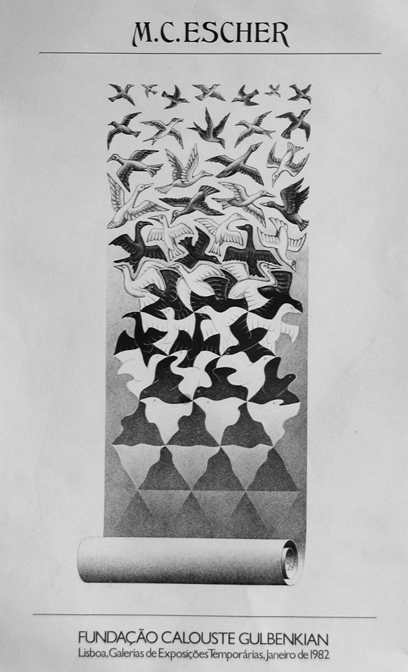 Imagens com Texto: Exposição de Escher em Lisboa