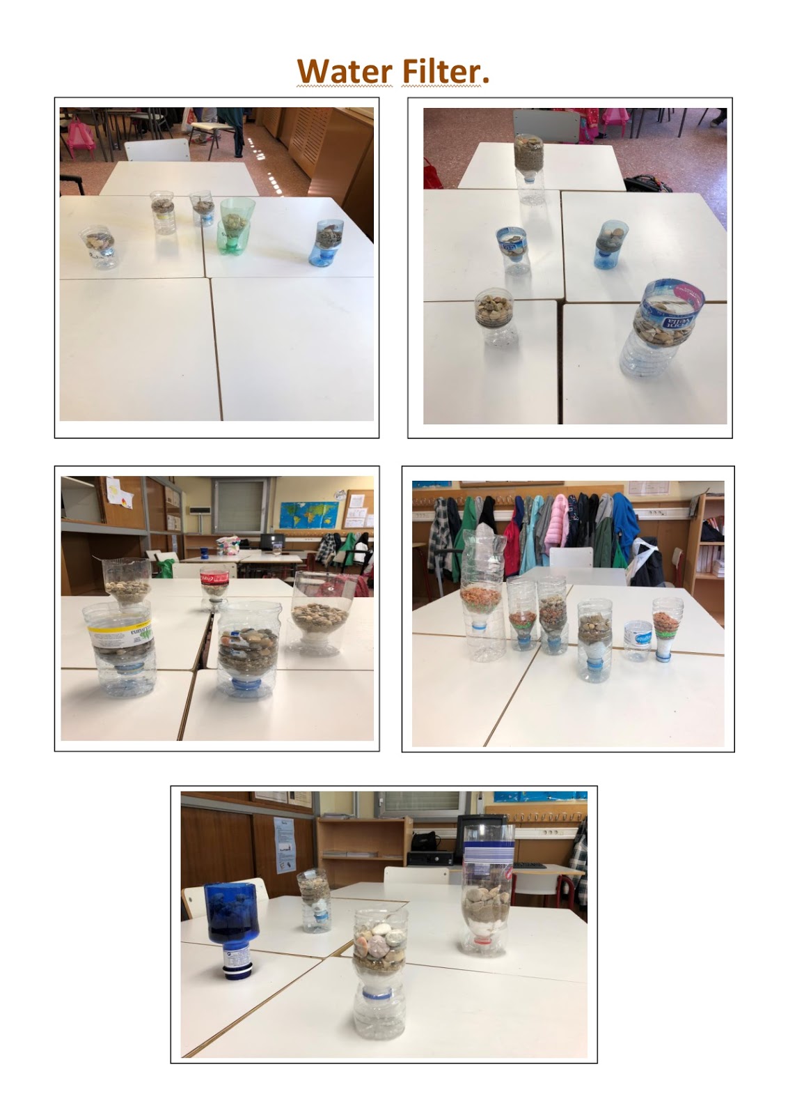 Learning Experiences: Water Filter Project