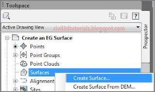 Creating a Surface from Survey Data - AutoCAD Civil 3D Tutorials