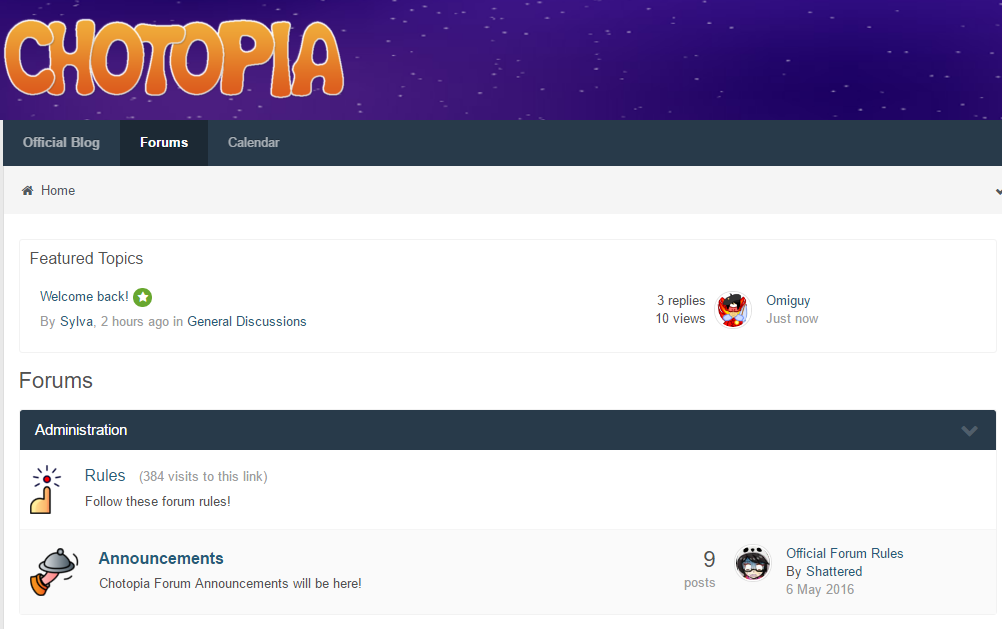 Omiguy's Chotopia Blog!