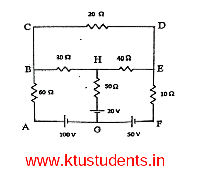 Question Paper for Basics of Electrical Engineering(EE100)-Special ...