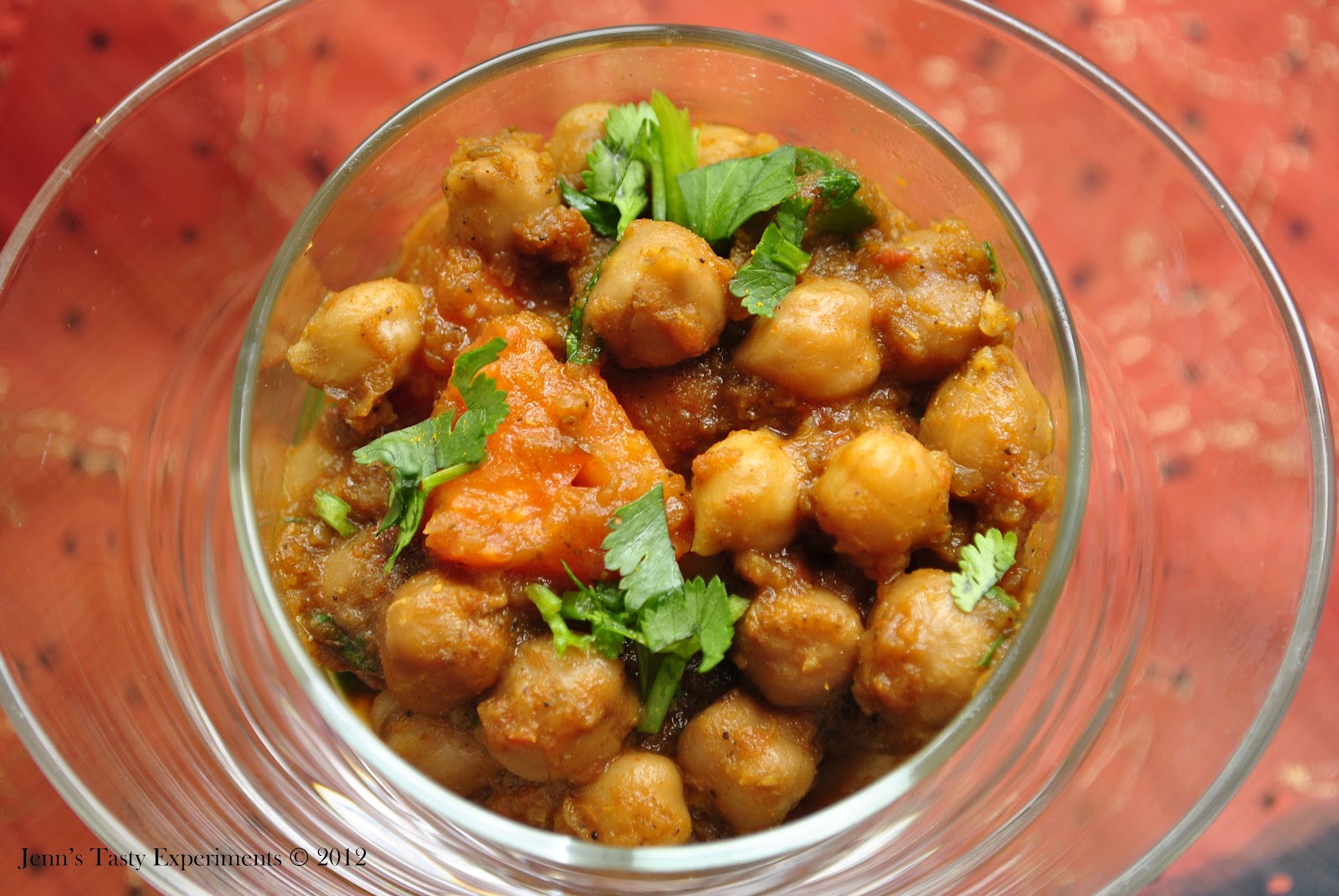 Jenn's Tasty Experiments: Tangy, Spicy Chickpeas - Kadai Chole