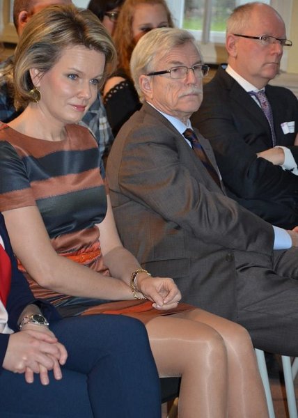 Queen Mathilde visits the HELMo University in Liege