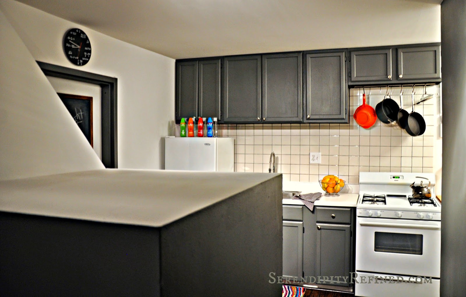 Serendipity Refined Blog: Small Space Kitchen Contemporary Makeover Reveal