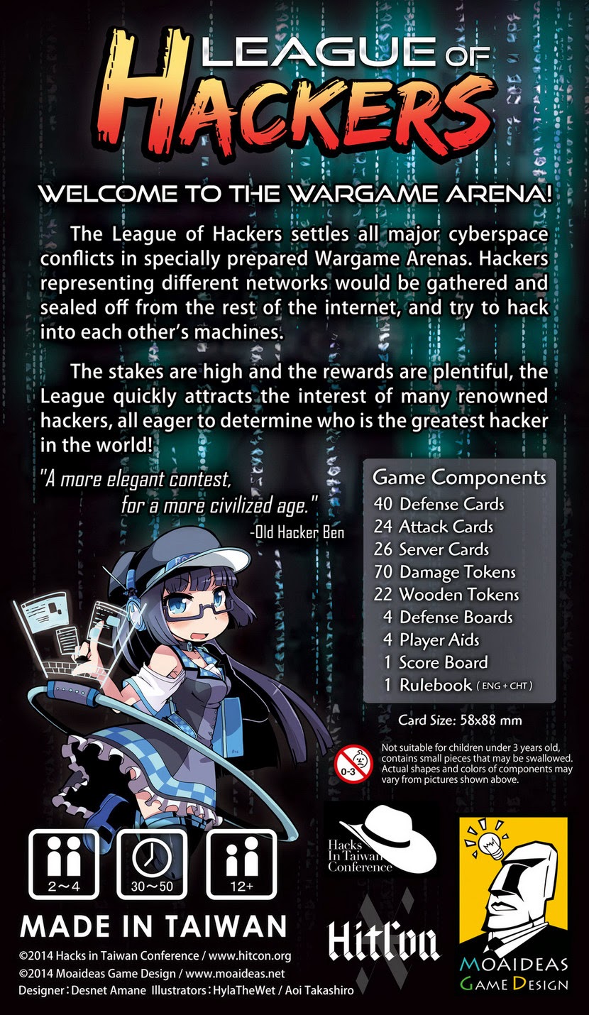 Moaideas Game Design: League of Hackers // 駭客聯盟