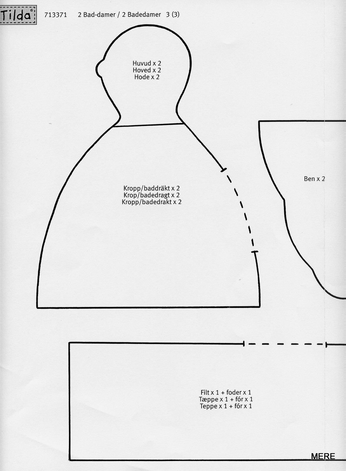 belindapatch: PATRONES DE TILDA BAD-DAMER (tilda gordi)