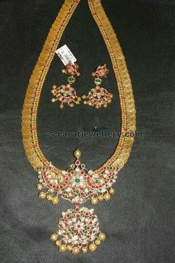 Long Haar with Two step Pendants - Jewellery Designs