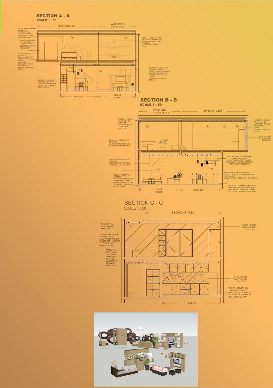 My portfolio: Residential Design - SOHO