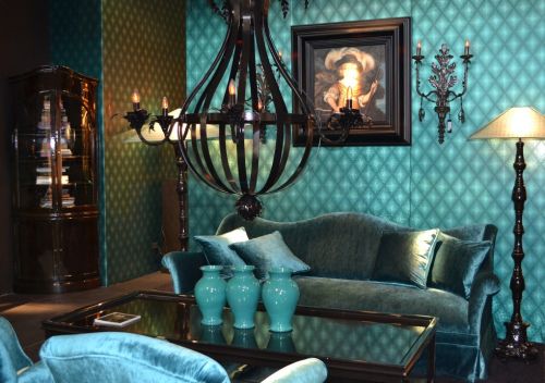 Salas color turquesa - Colores en Casa