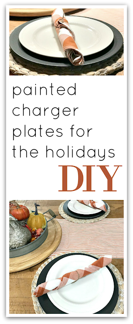 DIY Matte Hammered Charger Plates for the Holidays