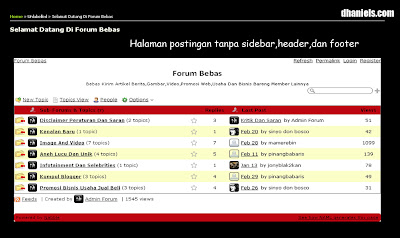 Cara Membuat Tampilan Blog Penuh Tanpa Sidebar Header dan Footer ...